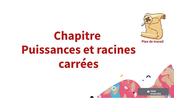Puissances et racines carrées | Genially