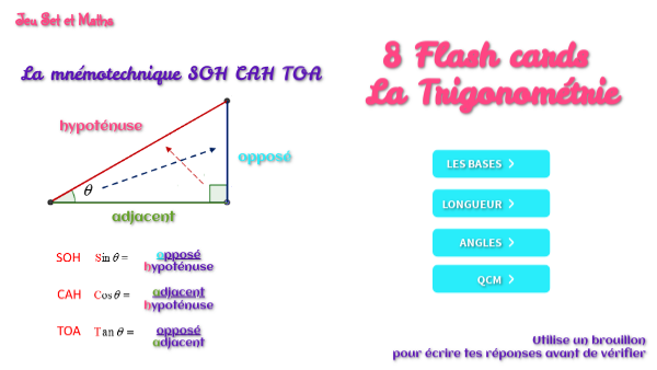 Trigonométrie Sinus Cosinus tangente | Genially