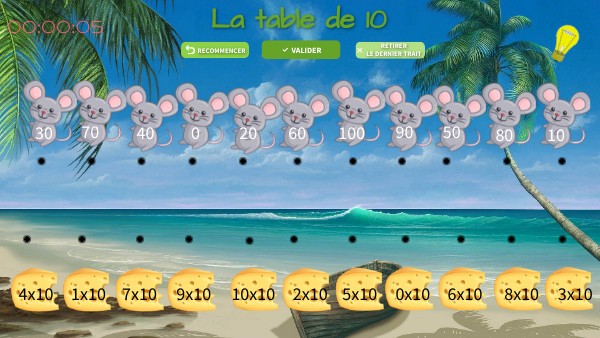 10 Table de multiplication par 10