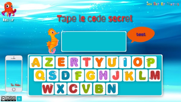 Modèle pour Code secret lettres ou chiffres | Genially