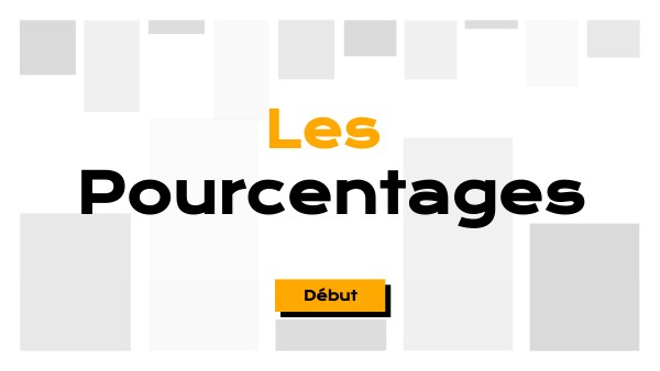 Les pourcentages