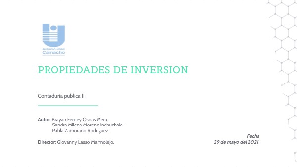 PROPIEDADES DE INVERSION | Genially