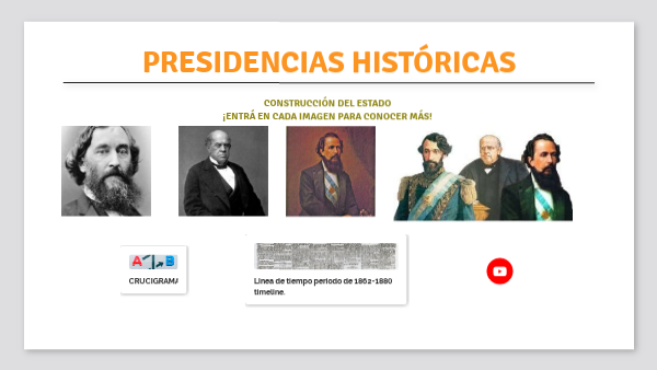 PRESIDENCIAS 1862 -1880 | Genially