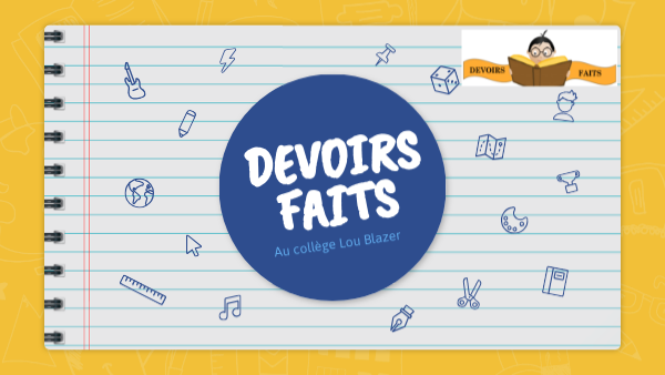 Devoirs faits au collège Lou Blazer (à destination des encadrants)