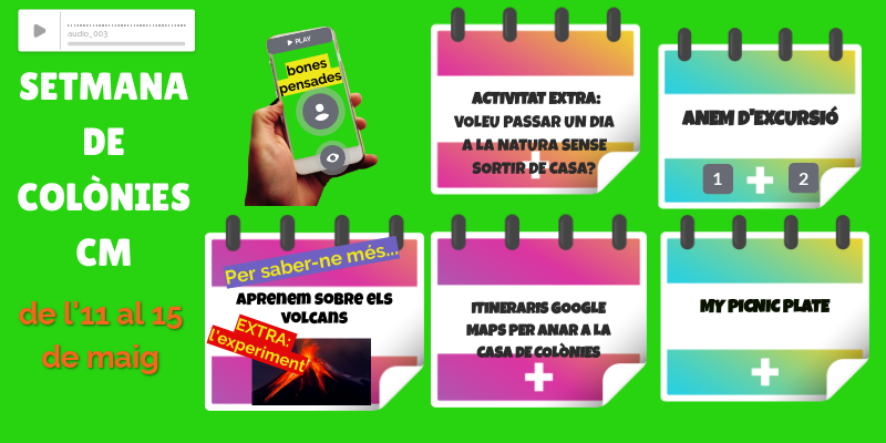 CM -SETMANA DE COLÒNIES (11-15/5) | Genially