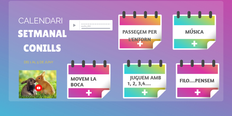 P4 - CALENDARI SETMANAL (1-5/6) | Genially