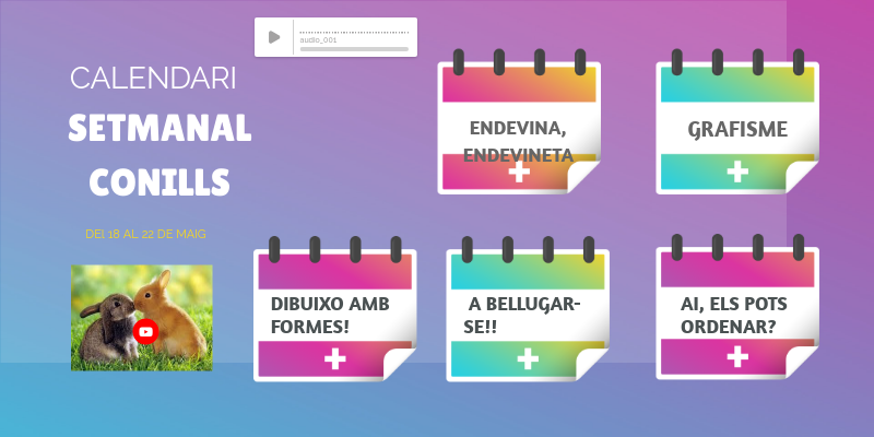 P4 - CALENDARI SETMANAL (18-22/5) | Genially