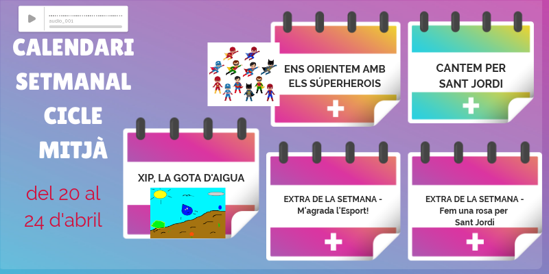 3r - CALENDARI SETMANAL (20-24/4) | Genially