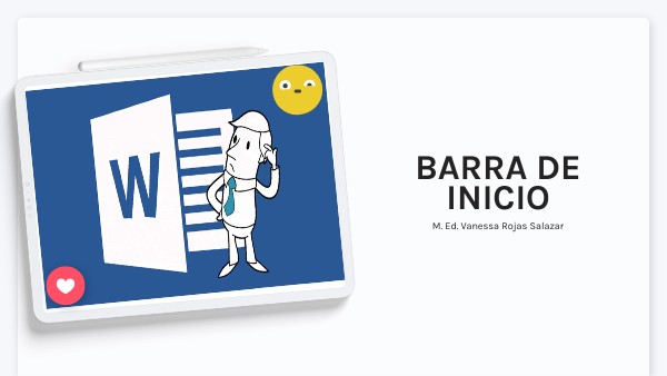 BARRA DE INICIO WORD | Genially