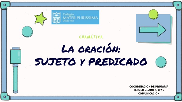 PPT_10 COM T3 - La oración: sujeto y predicado | Genially