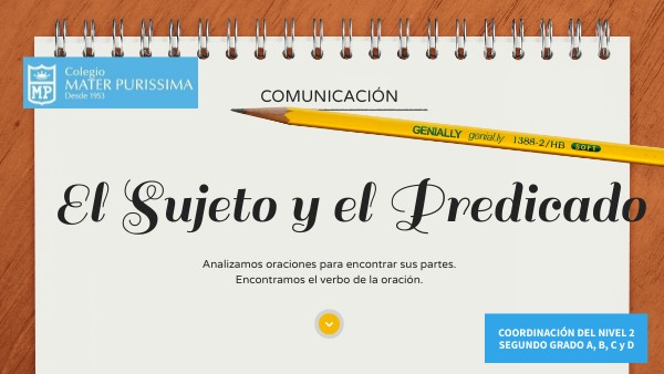 PPT_08 COM B4 - El sujeto y el predicado | Genially