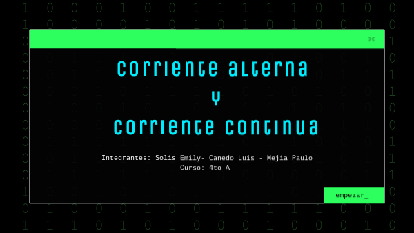 Corriente alterna y continua | Genially
