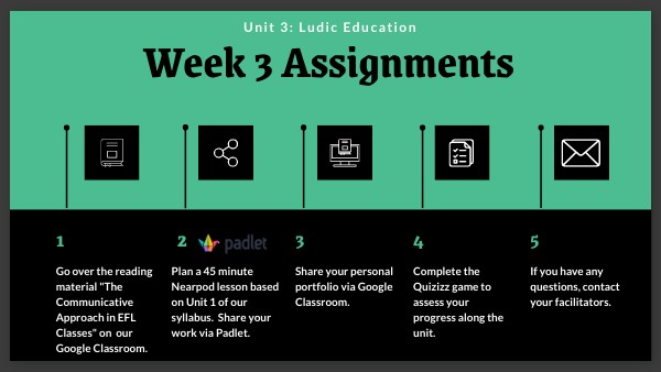 Week 3 Assignments