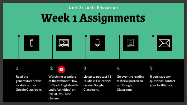 Week 1 Assignments | Genially