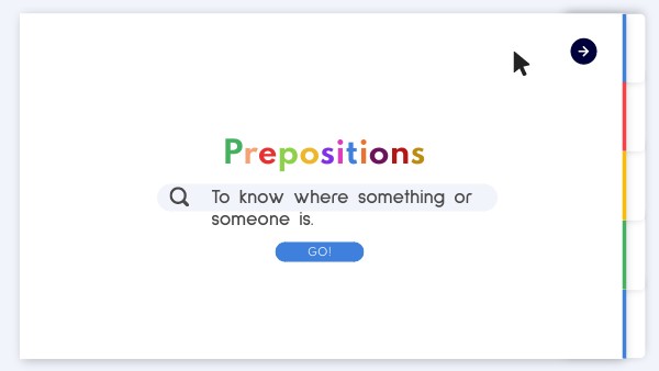 prepositions | Genially