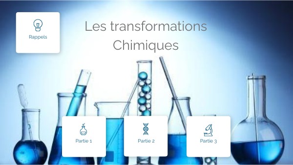 Transformation chimiques 4ème et 3ème | Genially