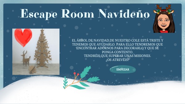 ESCAPE ROOM NAVIDEÑO COLEGIO CERVANTES | Genially