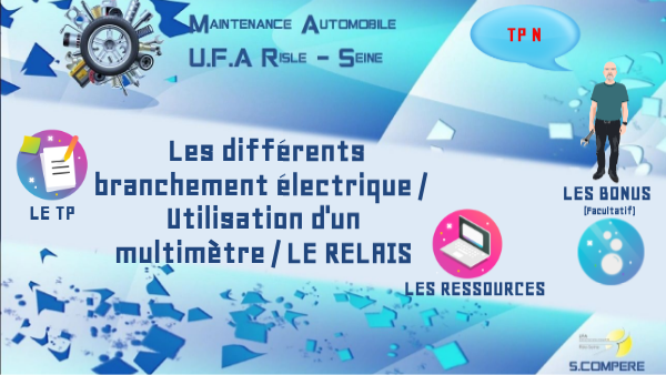 TP 33 Les branchements électriques séries et paralléles, le relais | Genially