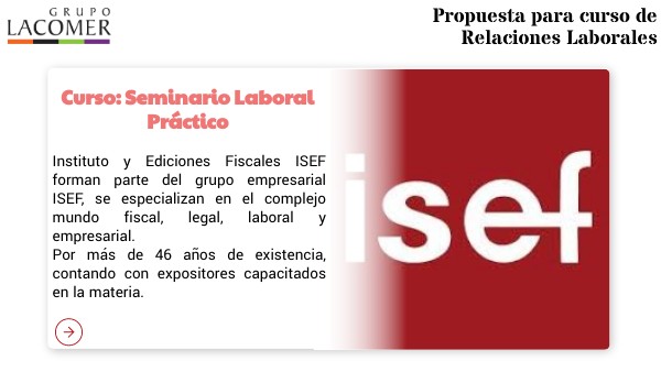 PROPUESTA CURSO RELACIONES LABORALES