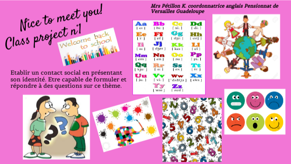 Project 1 year 7 as easy as ABC Nice to meet you! year 7