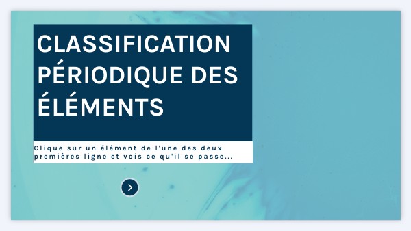 classification périodique intéractive | Genially