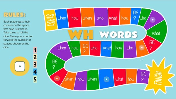 Wh words and yes no questions | Genially