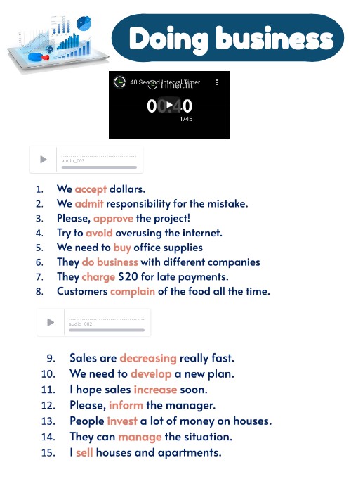 business vocabulary | Genially