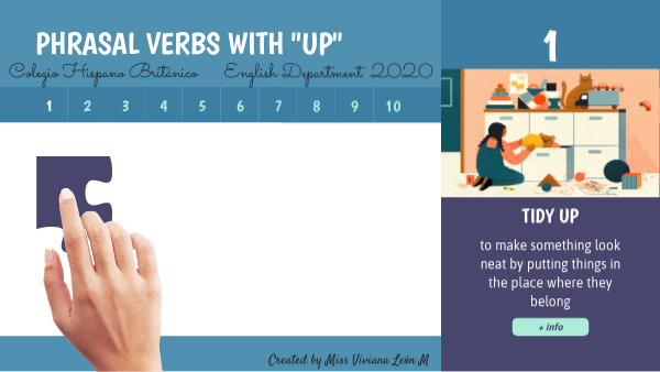 Phrasal verbs with UP | Genially