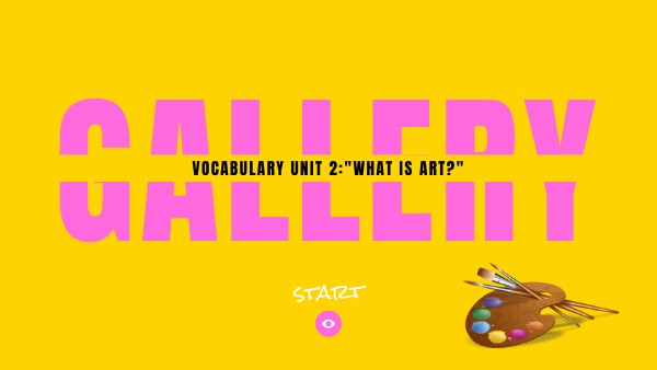 ART VOCABULARY | Genially