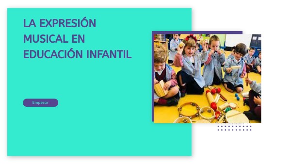 expresión musical en educación infantil