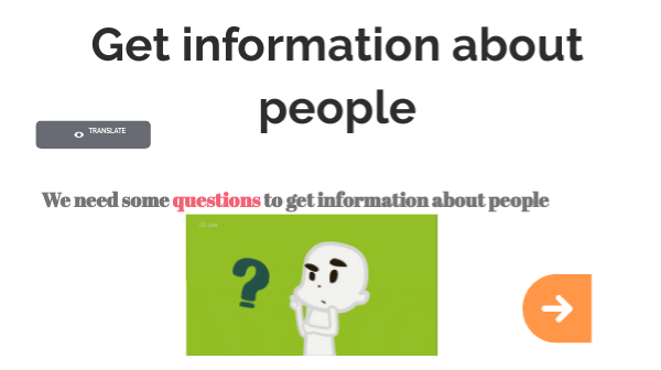 1. Questions to get information