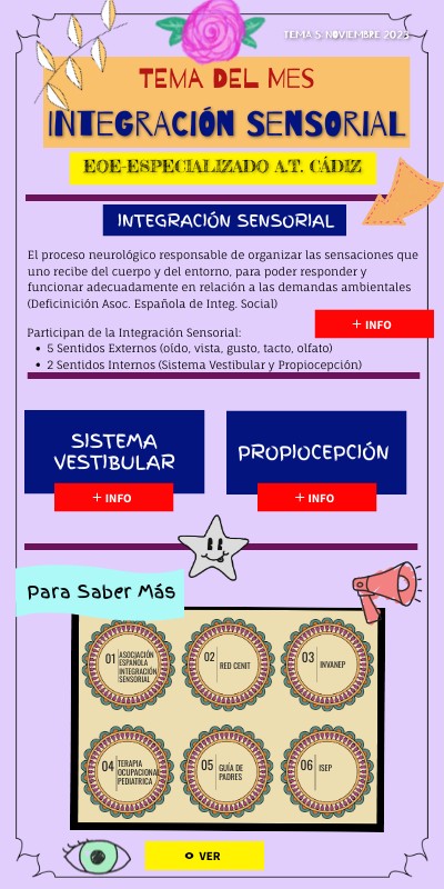 TEMA MES 5: INTEGRACIÓN SENSORIAL | Genially
