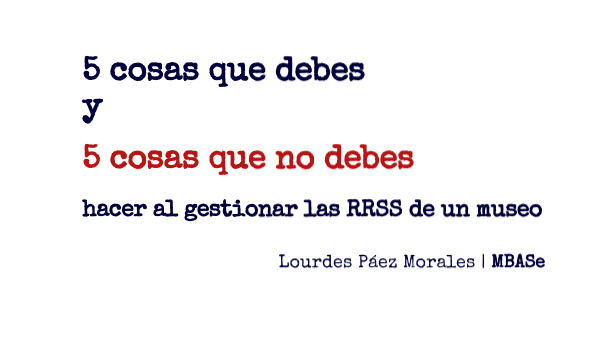 5 cosas que debes