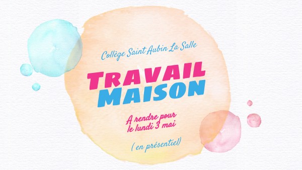 Devoir maison 6e | Genially