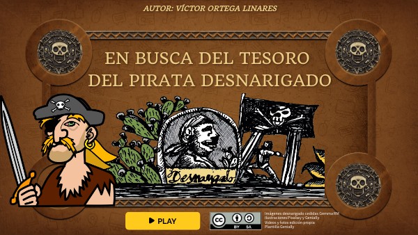 En busca del tesoro del pirata Desnarigado