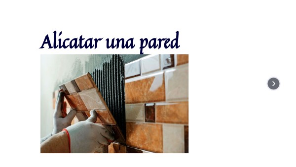 Alicatar una pared