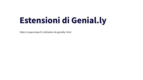 Estensioni di Genial.ly | Genially