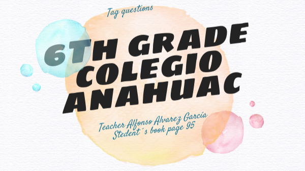 TAG QUESTIONS