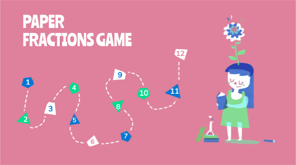 Paper fractions game! | Genially