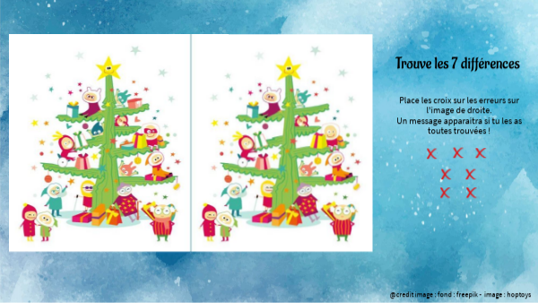 Noel - jeu des différences 1