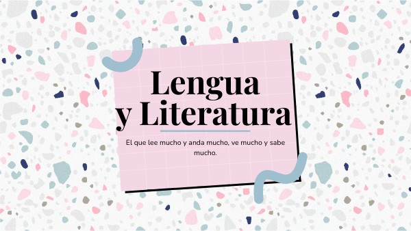 Presentación Lengua y Literatura | Genially