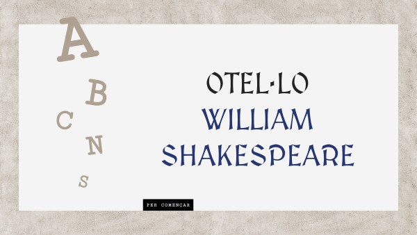 Otelo. William Shakespeare