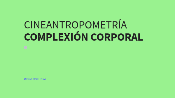 Complexion | Genially