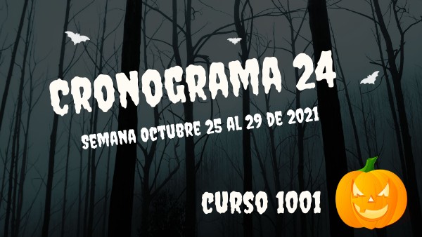 Cronograma 24. Curso 1001 | Genially