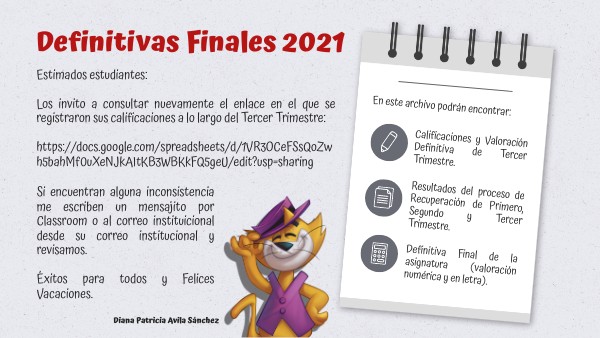 Definitivas Finales - 1101 | Genially