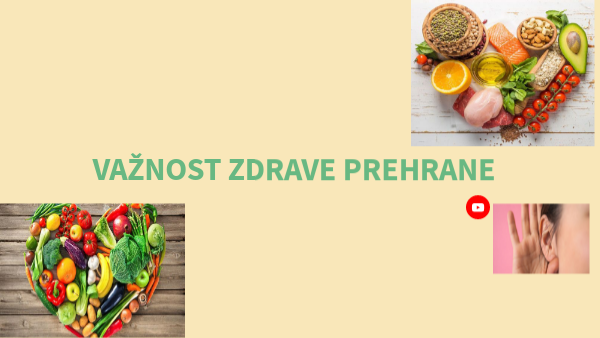 Važnost zdrave prehrane