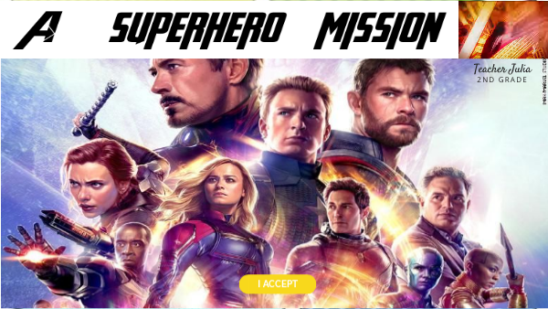 A superhero mission | Genially