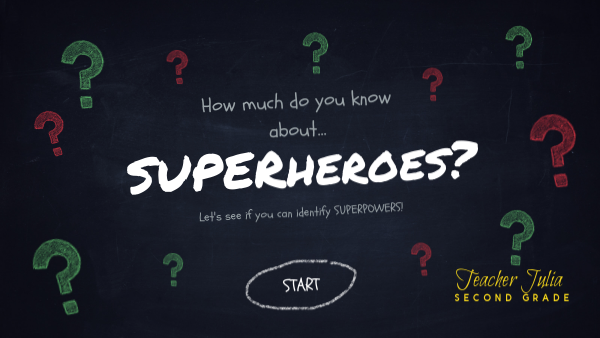 Superheroes quiz | Genially