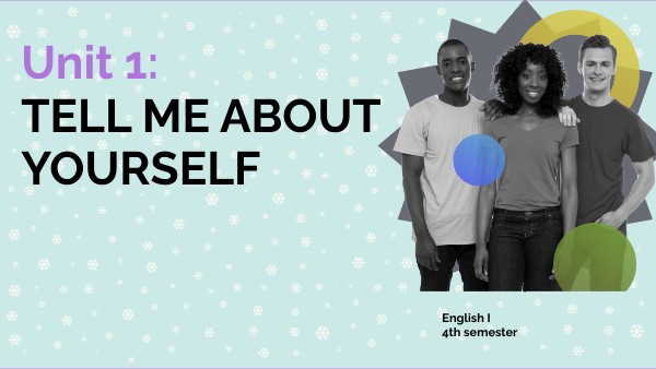 Unit 1 TELL ME ABOUT YOURSELF | Genially