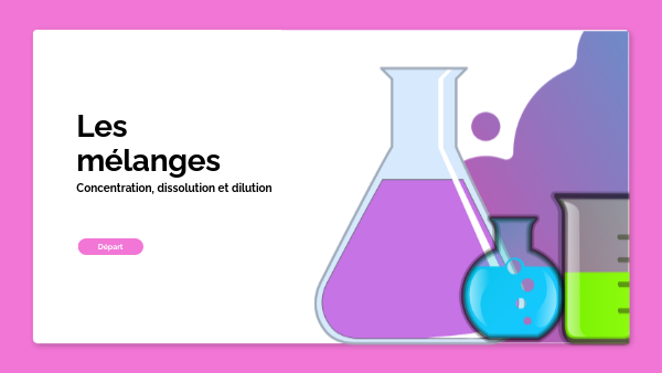 Les mélanges (concentration, dissolution et dilution) copie | Genially
